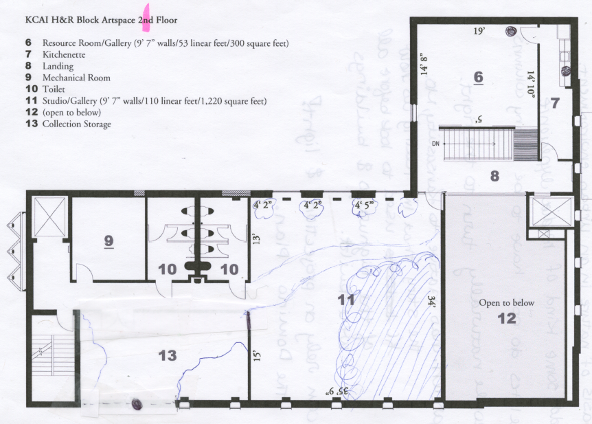 kate morr: H&R Block Space. Floor plan concept.
