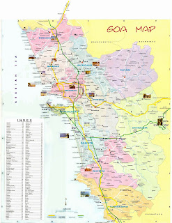 INDIAN RAILWAY: Map of Goa