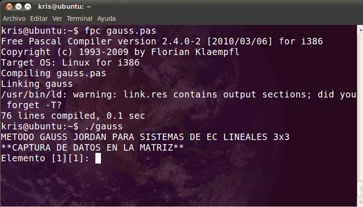 Kris} :.: .: Compilar y Ejecutar Lenguajes Imperativos :.