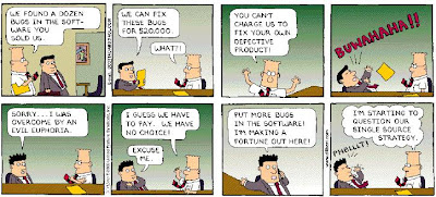 sci&tech: Dilbert, about Software Bugs