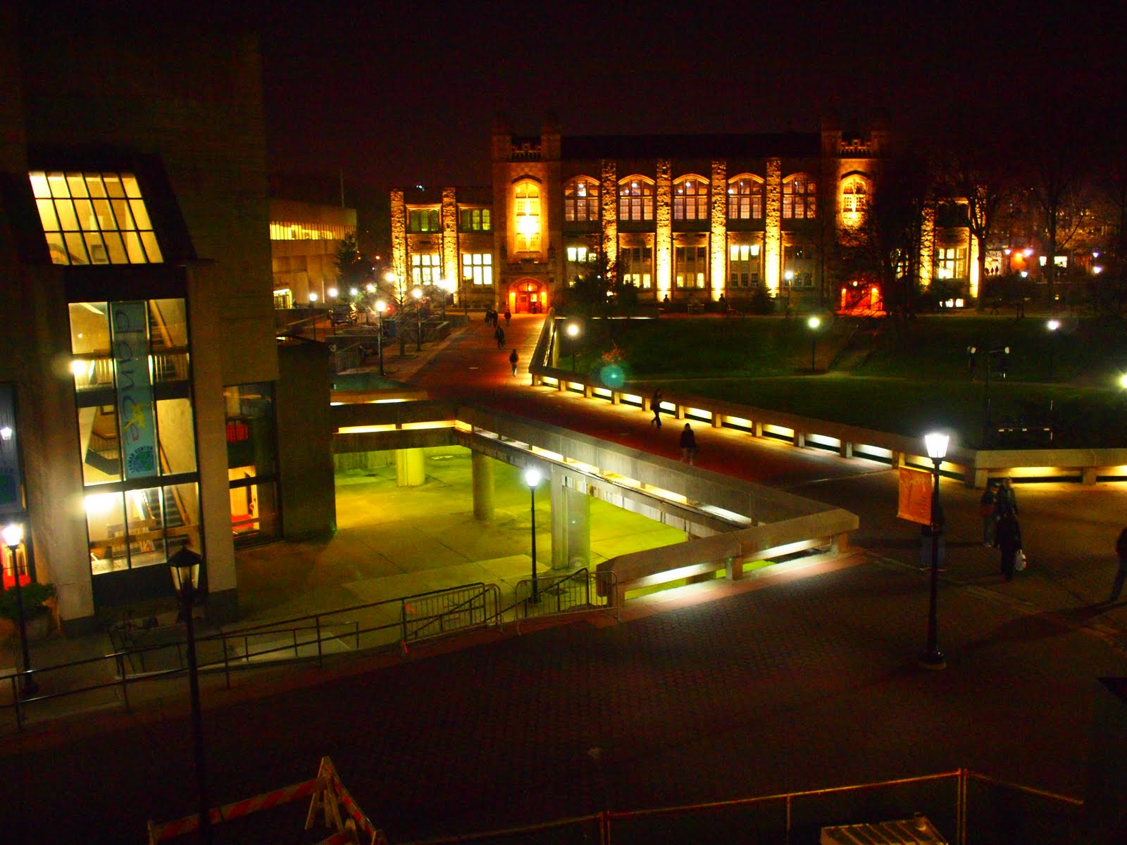 Lehman College Latin Jazz Band: Lehman College at night- November 2009