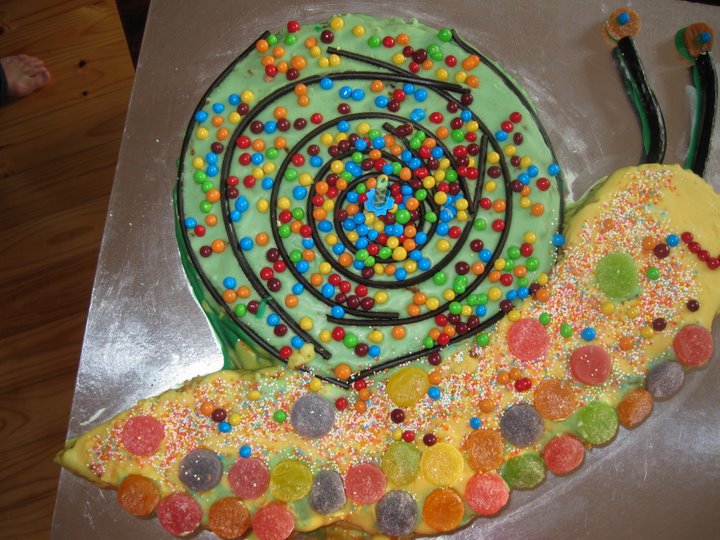 Cath's space in time: Arden's snail birthday cake!