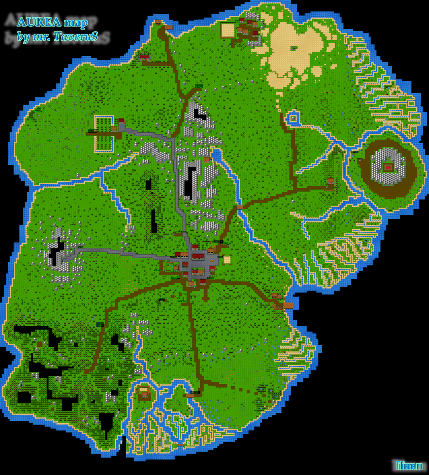 Tibia ME Brasil: Mapas