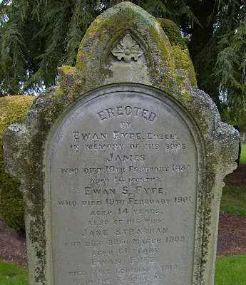 Tour Scotland: May Photograph James Fyfe Gravestone Scotland