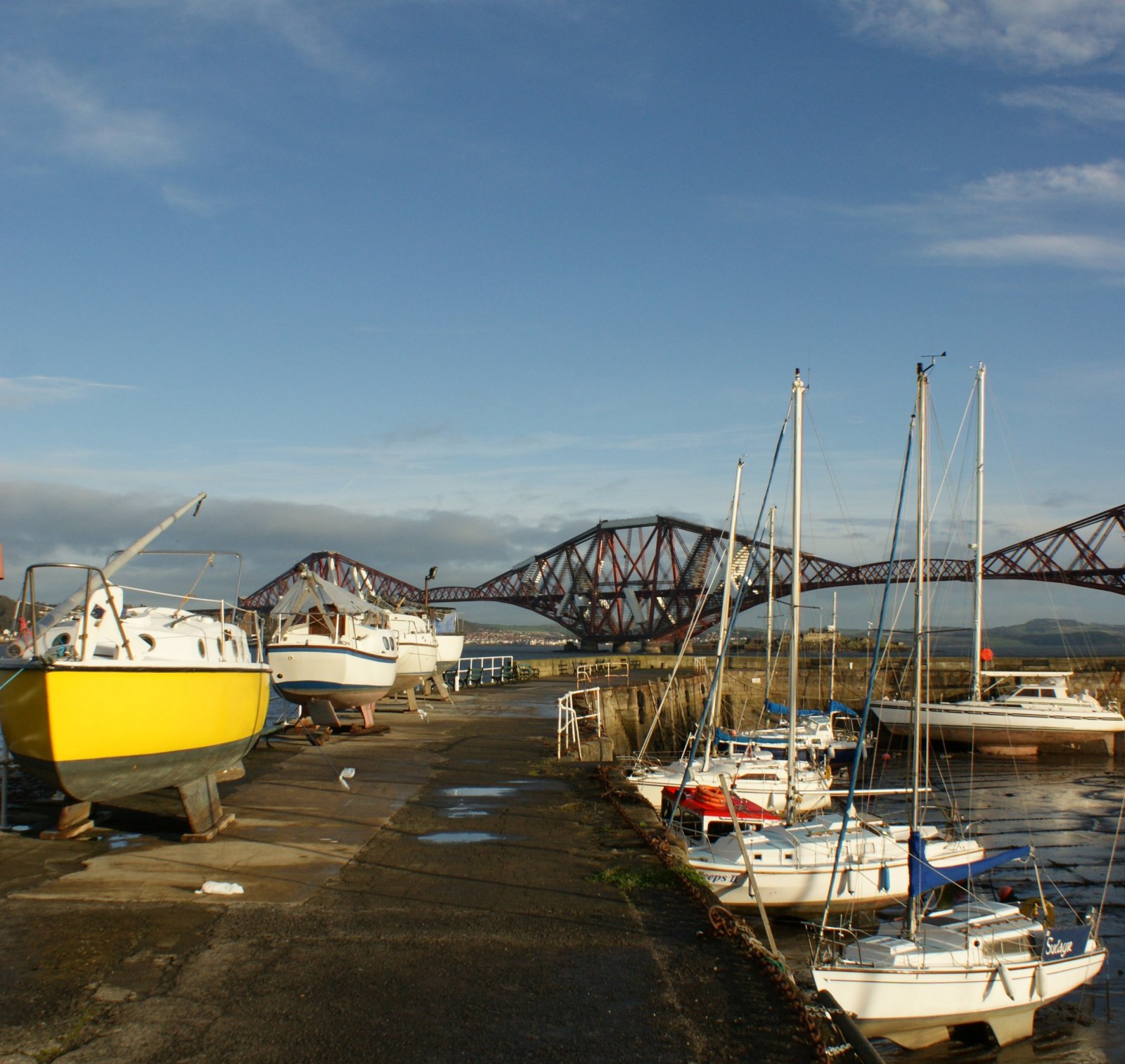 Tour Scotland: Tour Scotland Winter Photographs Harbour South Queensferry