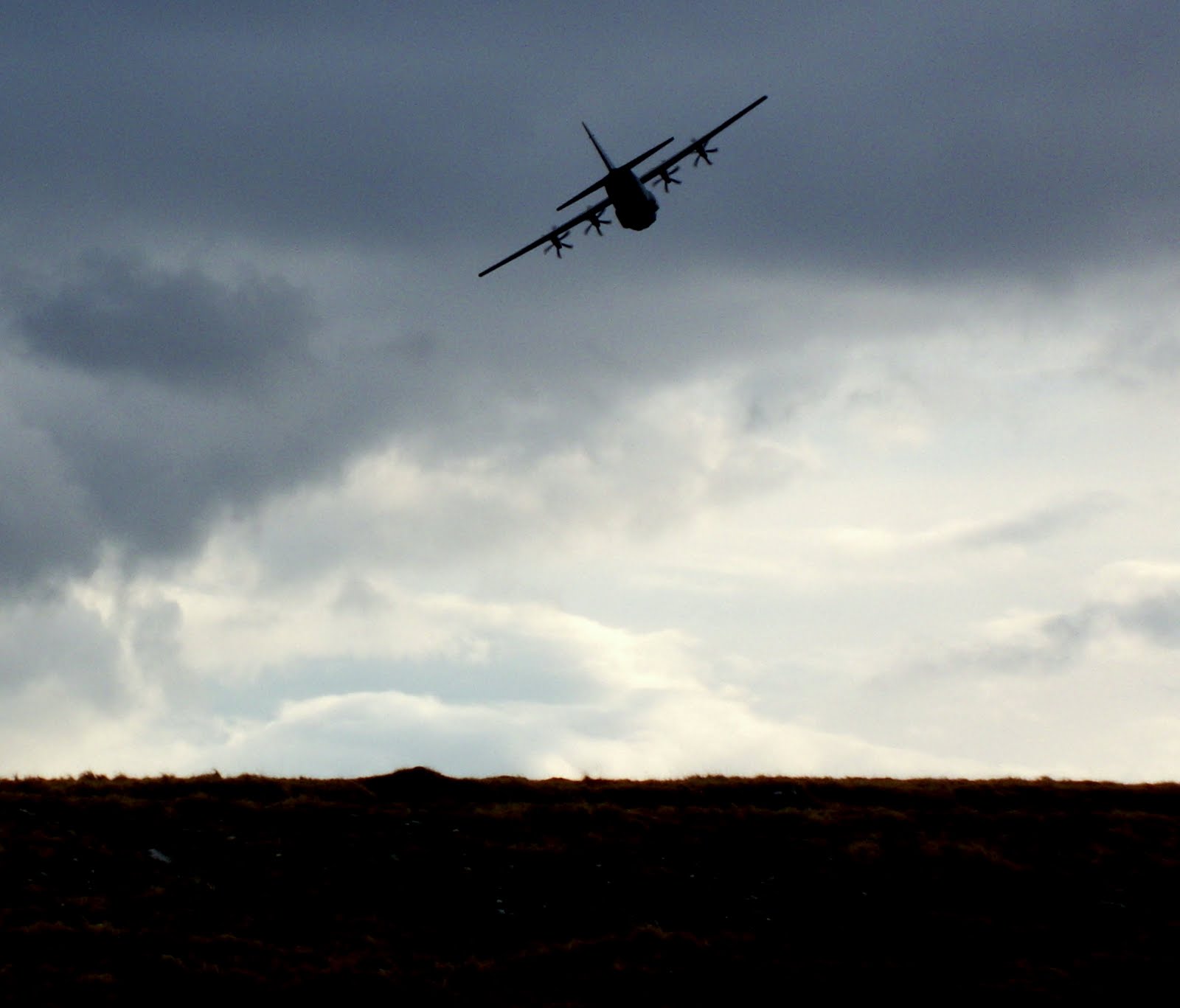Tour Scotland: Photograph Plane Flying Over Rannoch Moor Scotland