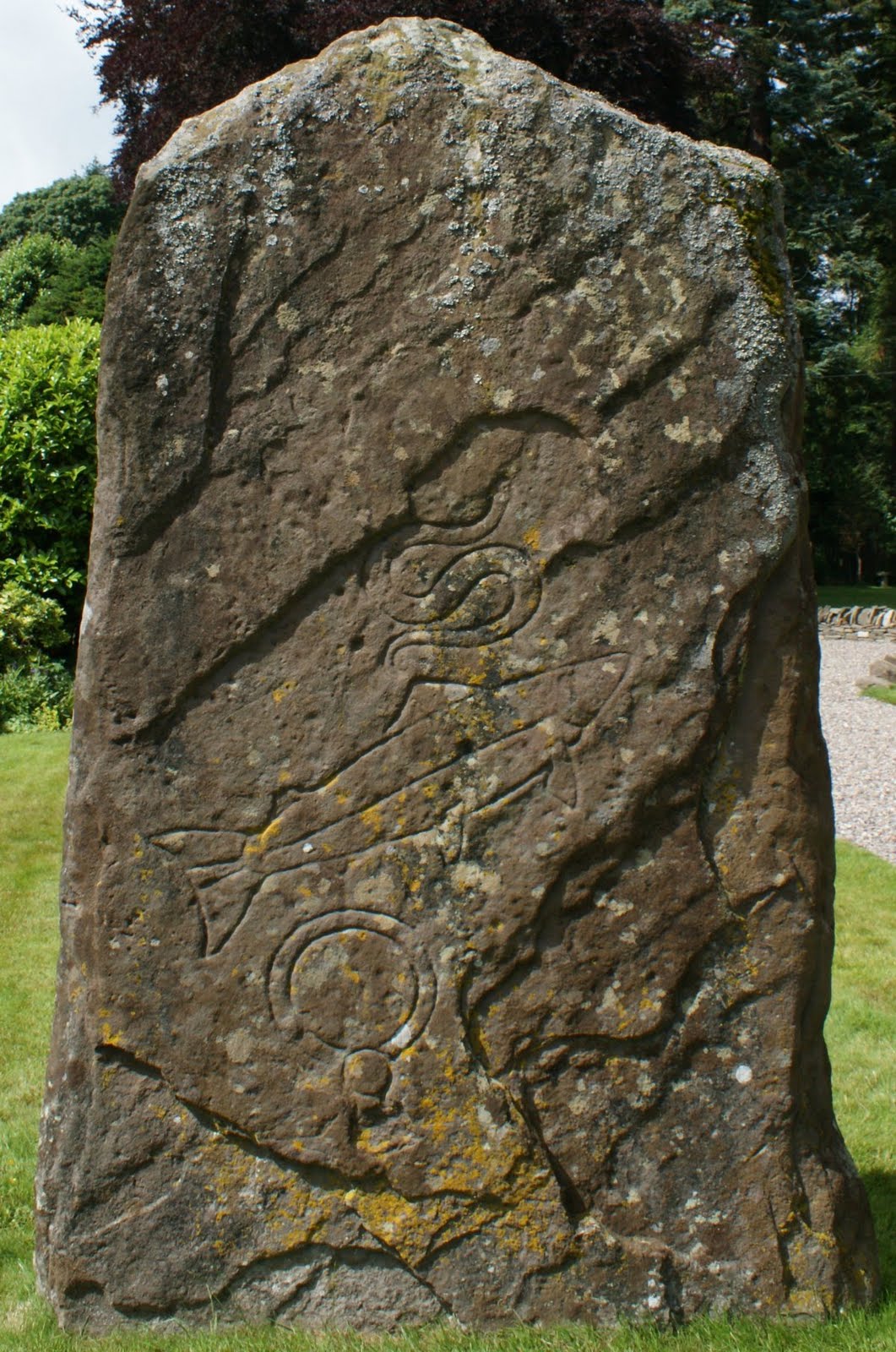 Tour Scotland: July 11th Photograph Pictish Stone Glamis Scotland