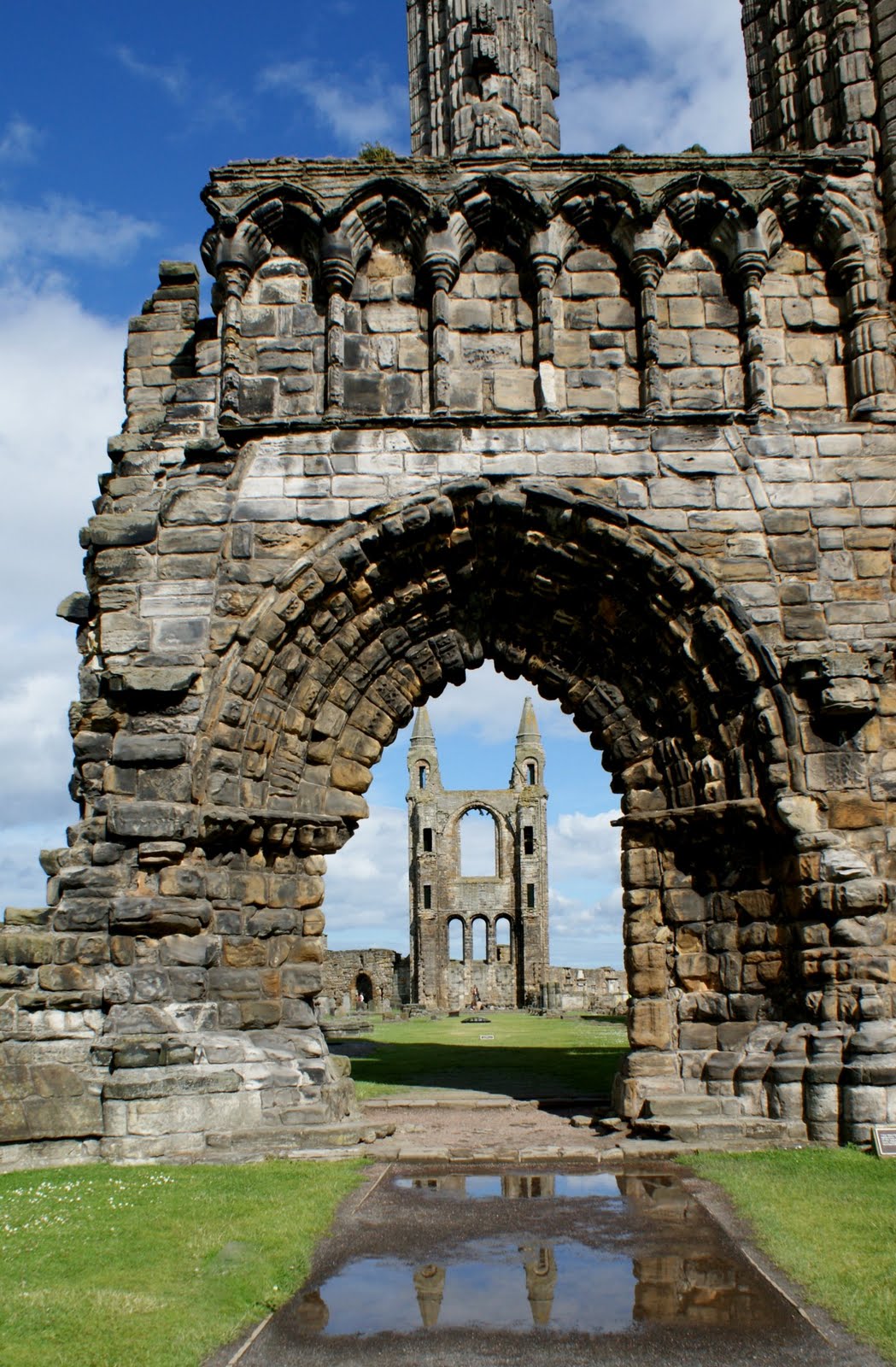Tour Scotland: July 16th Photograph Cathedral Arch St Andrews Scotland