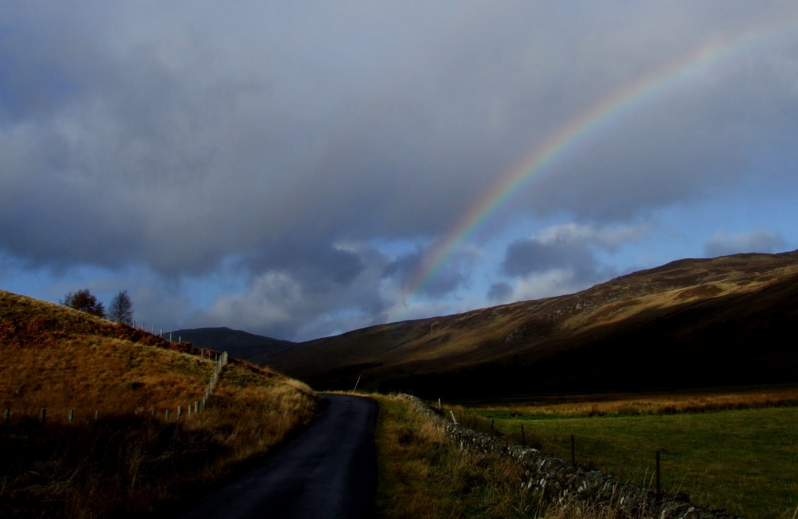 Tour Scotland: October 30th Tour Photograph Rainbow Highlands Scotland