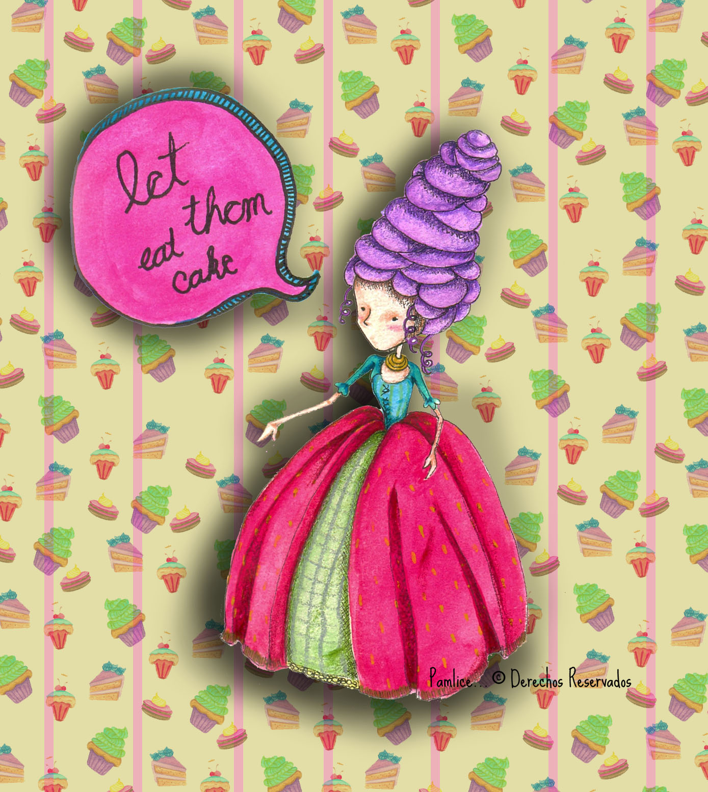 Pamlice... Ilustracion & Diseño: let them eat cake.....