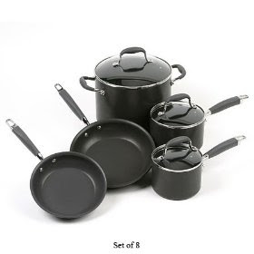 Anolon Reviews: Anolon Advanced Nonstick Hard-Anodized Aluminum 8-Piece ...
