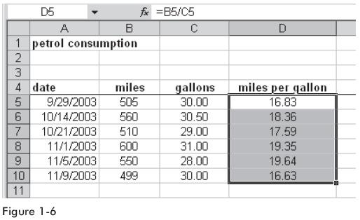 Determine Fuel Consumption - Formulas In Excel - Microsoft Excel ...