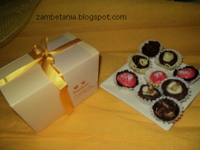 Zambetania: Bomboane din ciocolată umplute