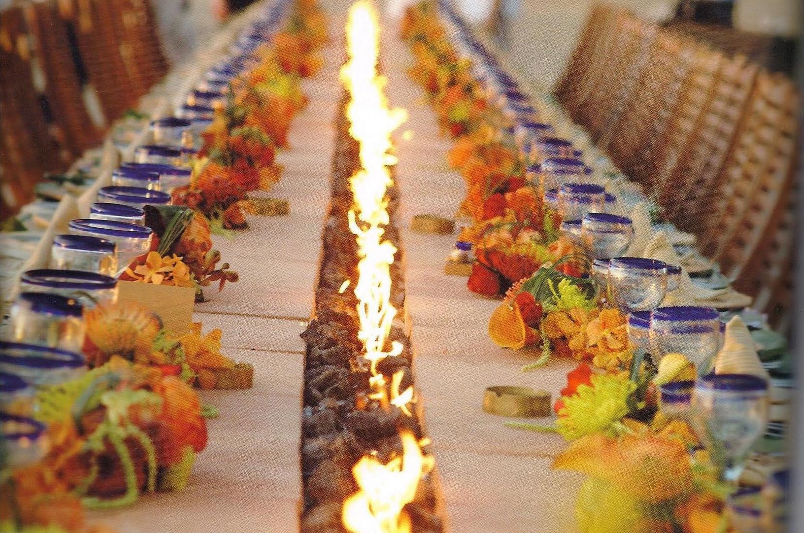 Classic Creations: Photo of the Week- Fire Centerpieces