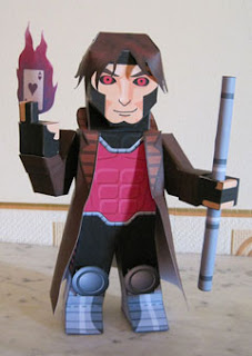 Gambit Papercraft (X-Men) ~ Paperkraft.net - Free Papercraft, Paper ...
