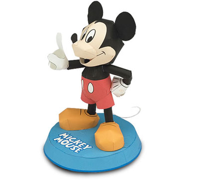 Disney Mickey Mouse Papercraft ~ Paperkraft.net - Free Papercraft ...