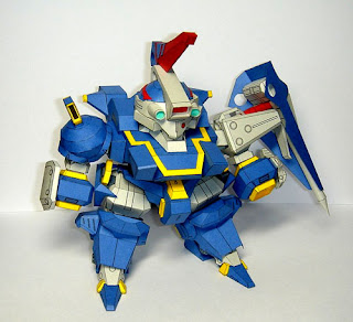 Mecha Papercraft - Berserga Testa Rossa ~ Paperkraft.net - Free ...