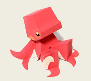 Cute Papercraft Toys - Octopus ~ Paperkraft.net - Free Papercraft ...