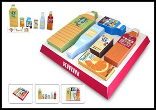 Kirin Beverage Bottle Block Papercraft ~ Paperkraft.net - Free ...