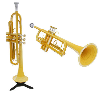 Trumpet Papercraft ~ Paperkraft.net - Free Papercraft, Paper Model ...