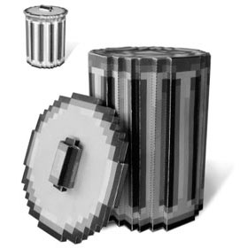 Retro Mac Trash Can Papercraft ~ Paperkraft.net - Free Papercraft ...