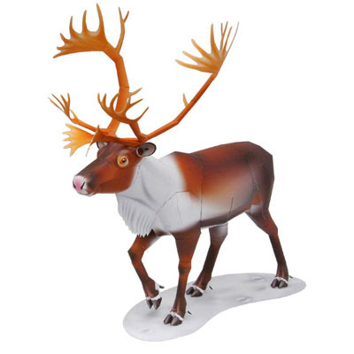 Christmas Reindeer Papercraft 2 ~ Paperkraft.net - Free Papercraft ...