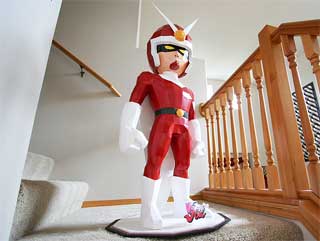 Viewtiful Joe Papercraft Stands Tall ~ Paperkraft.net - Free Papercraft ...