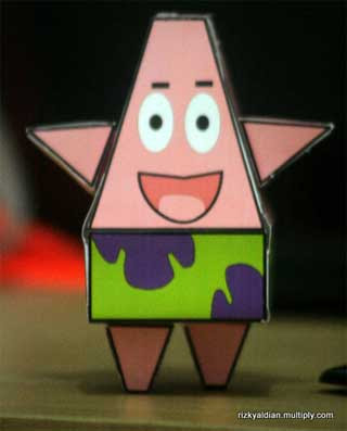 Patrick Star Paper Toy (SpongeBob SquarePants) ~ Paperkraft.net - Free ...