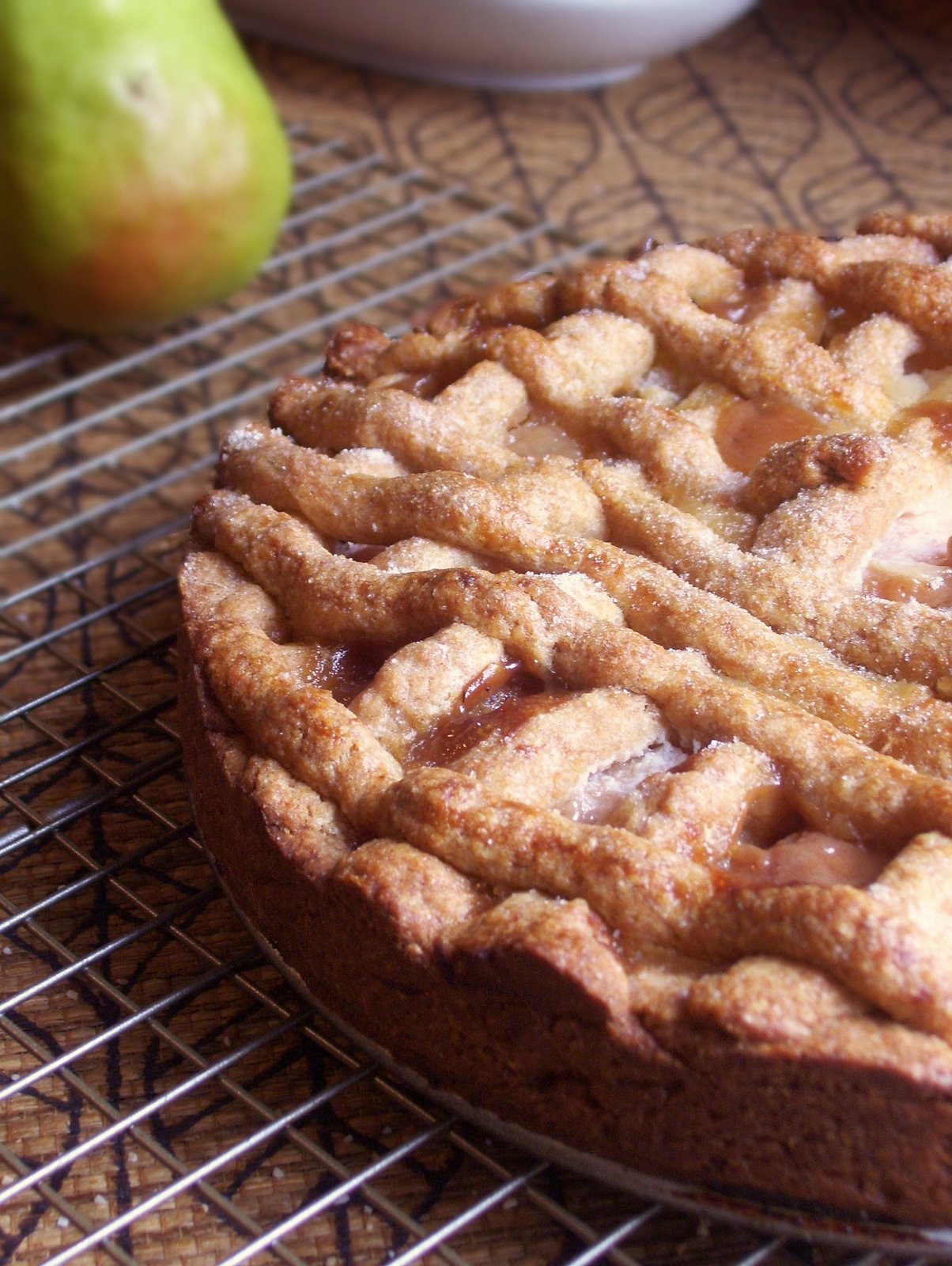 Whole Wheat Pear & Cognac Crostata - Always Order Dessert
