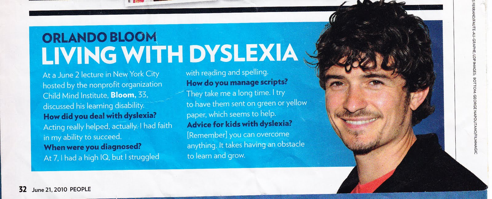 Inside Bodine: Dyslexia in People Magazine