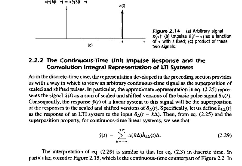 The Convolution Integral