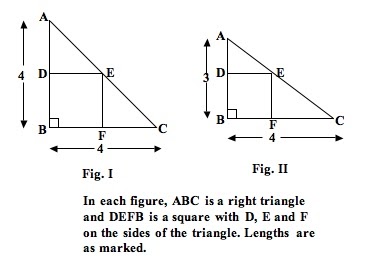 MathNotations: Inscribed Square in Right Triangle Investigation