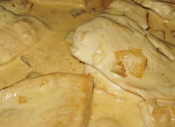 Sítio do Sol: Bifinhos com molho de natas Porcini