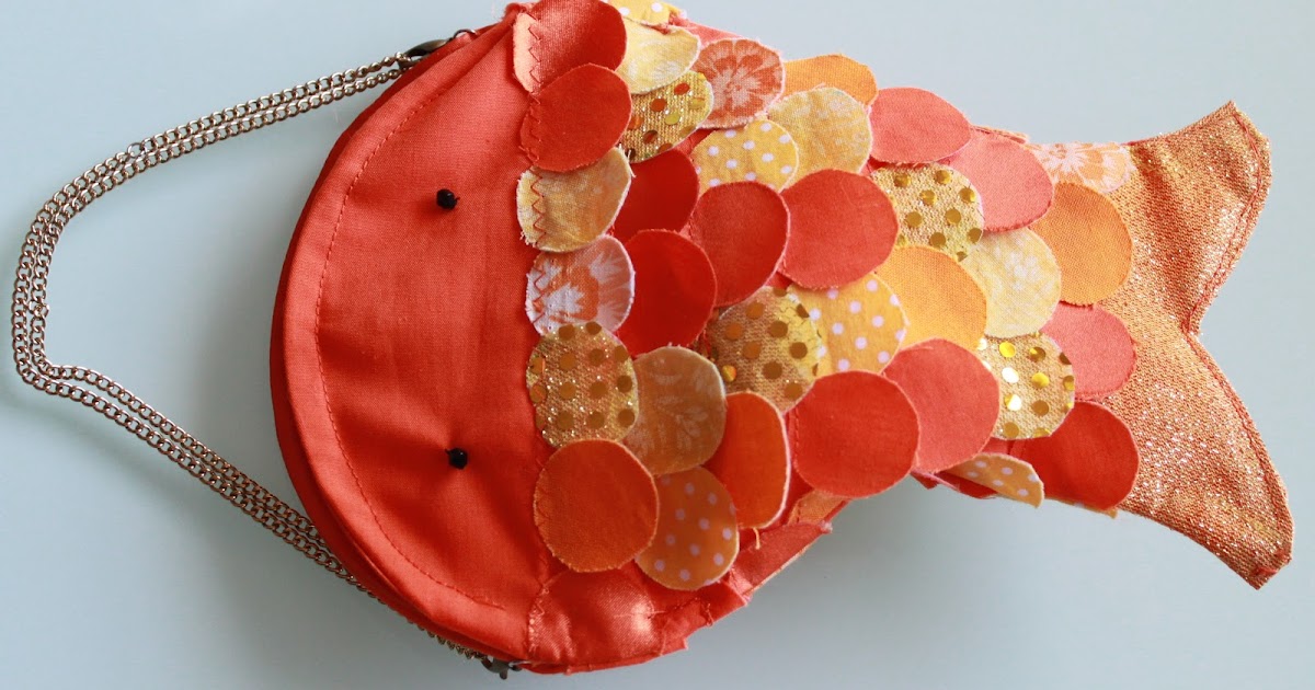 everywhere orange: Orange Fish Purse