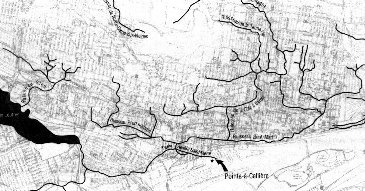 Ruisseaux Montréal: Hydrographie de Montréal au XVII e siècle.