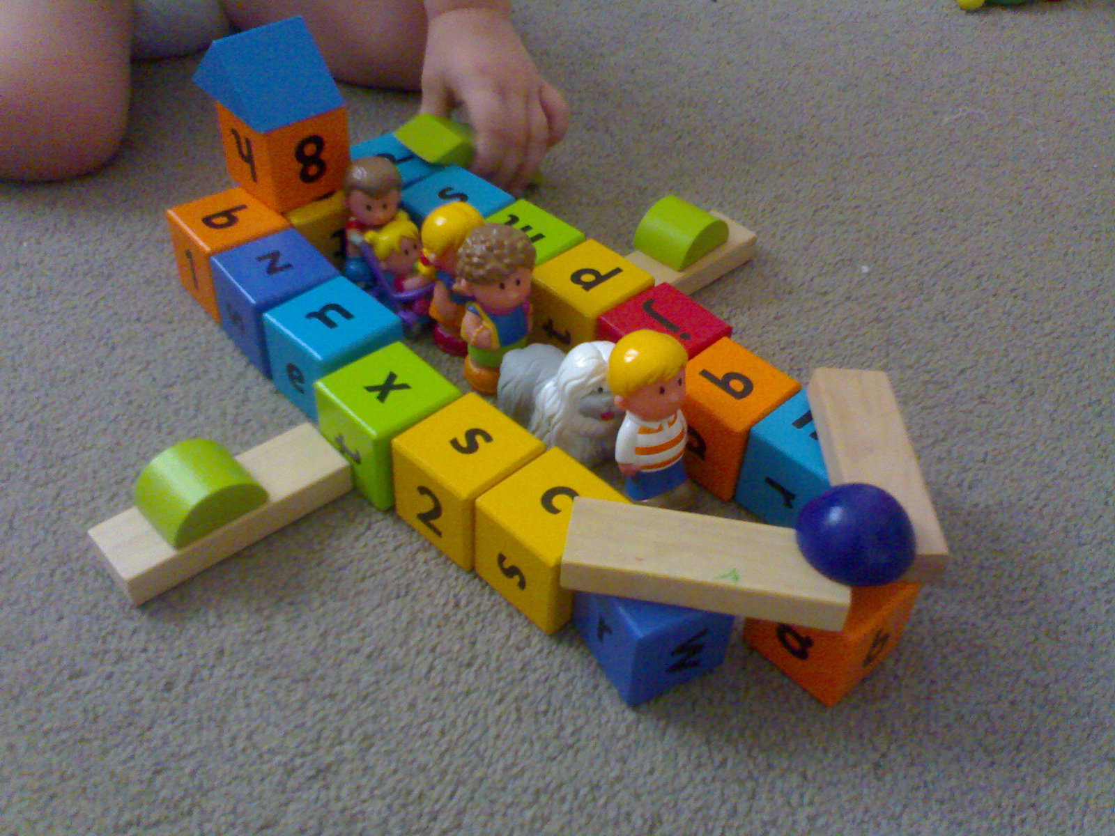 A Little Learning For Two: Block play - aeroplane