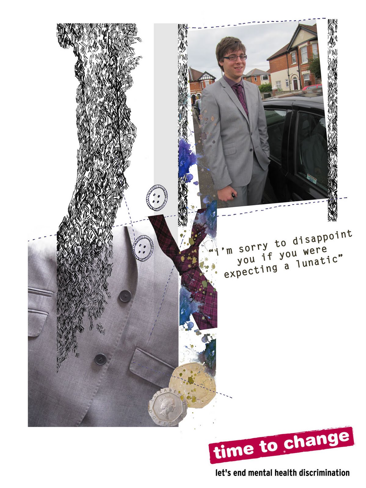 Rachael Dinnage Illustration: Time-To-Change Campaign Posters