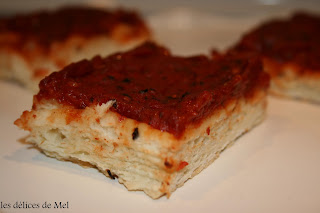 les délices de mel: Pizza froide aux tomates