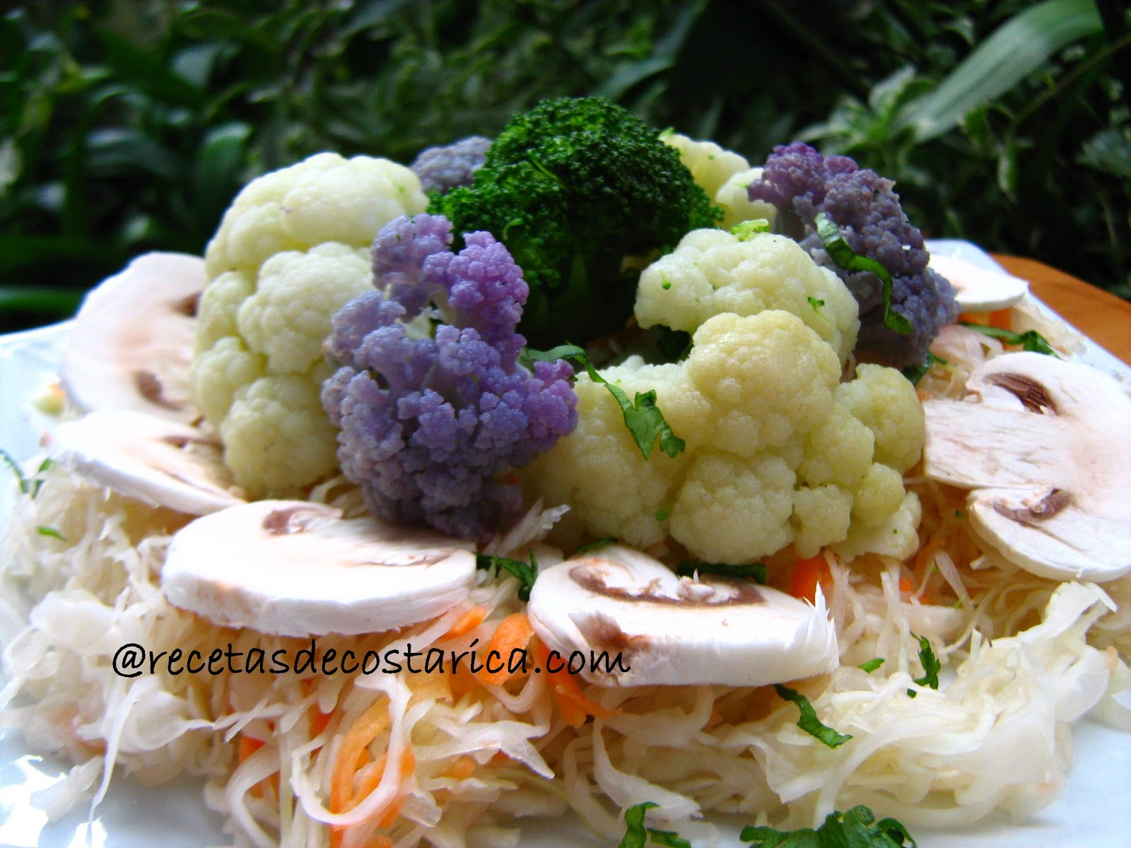 Cocina Costarricense: coliflor morada