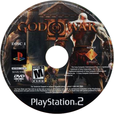 PS2 Game Disc Cover Art