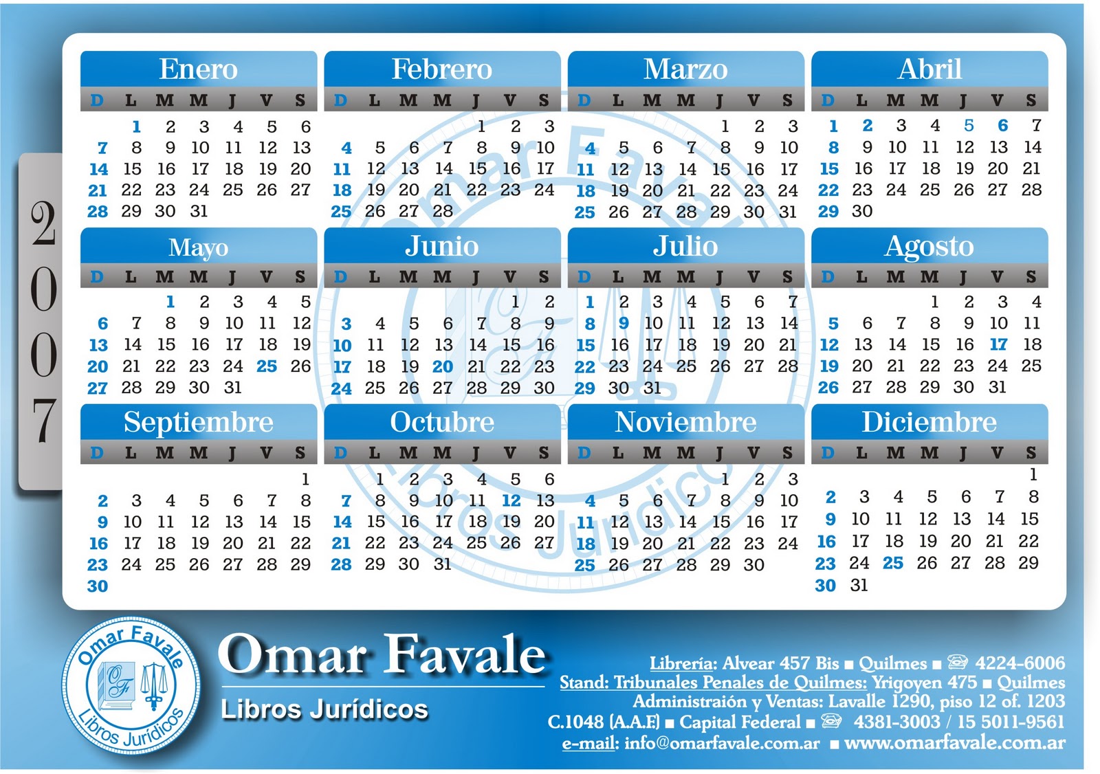 Muestra de Trabajos: Almanaques