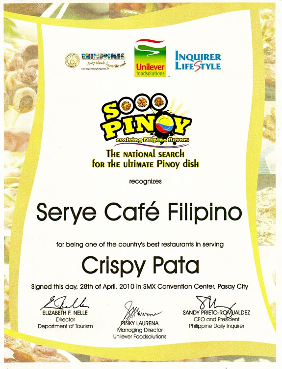 My Mom-Friday: Pinoy Food Shines at Sérye Café Filipino