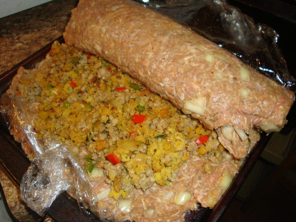 Leftovers Week: Nik's Swirly Stuffing Barbecue Meatloaf - Bariatric Foodie