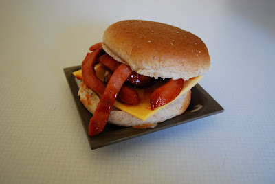 One Step at a Time: BBQ Worm Sandwiches