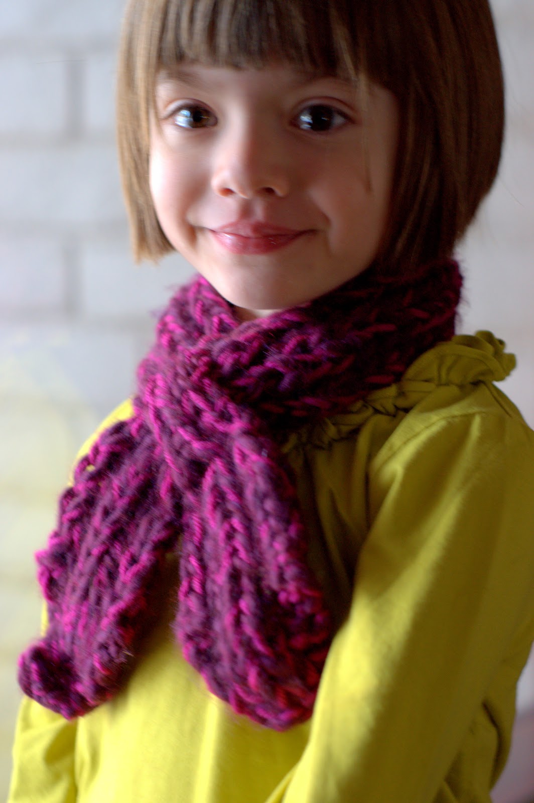 Aesthetic Nest: Knitting: Looped Scarflette Pattern