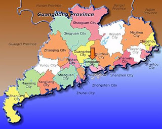 Showing Map Of Dongguan China