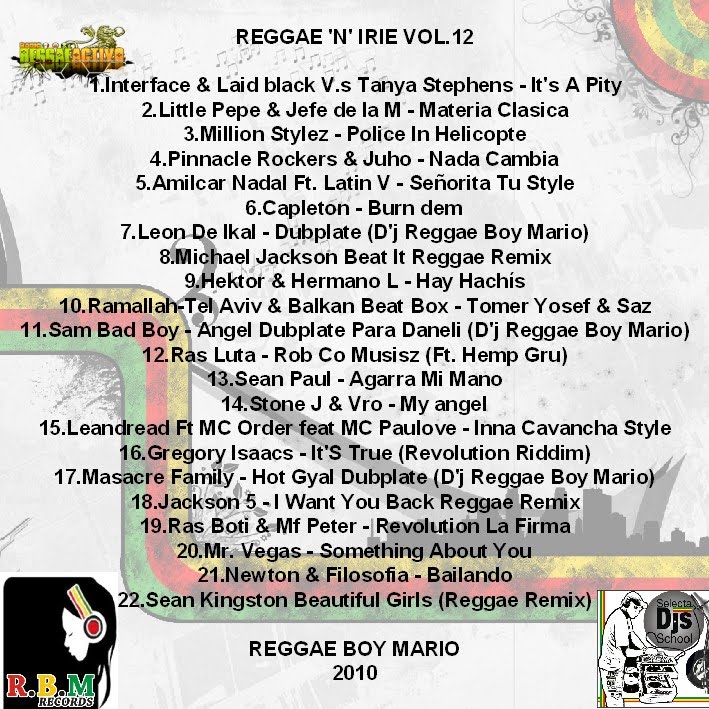 DJ REGGAE BOY MARIO: REGGAE 'N' IRIE VOL.12