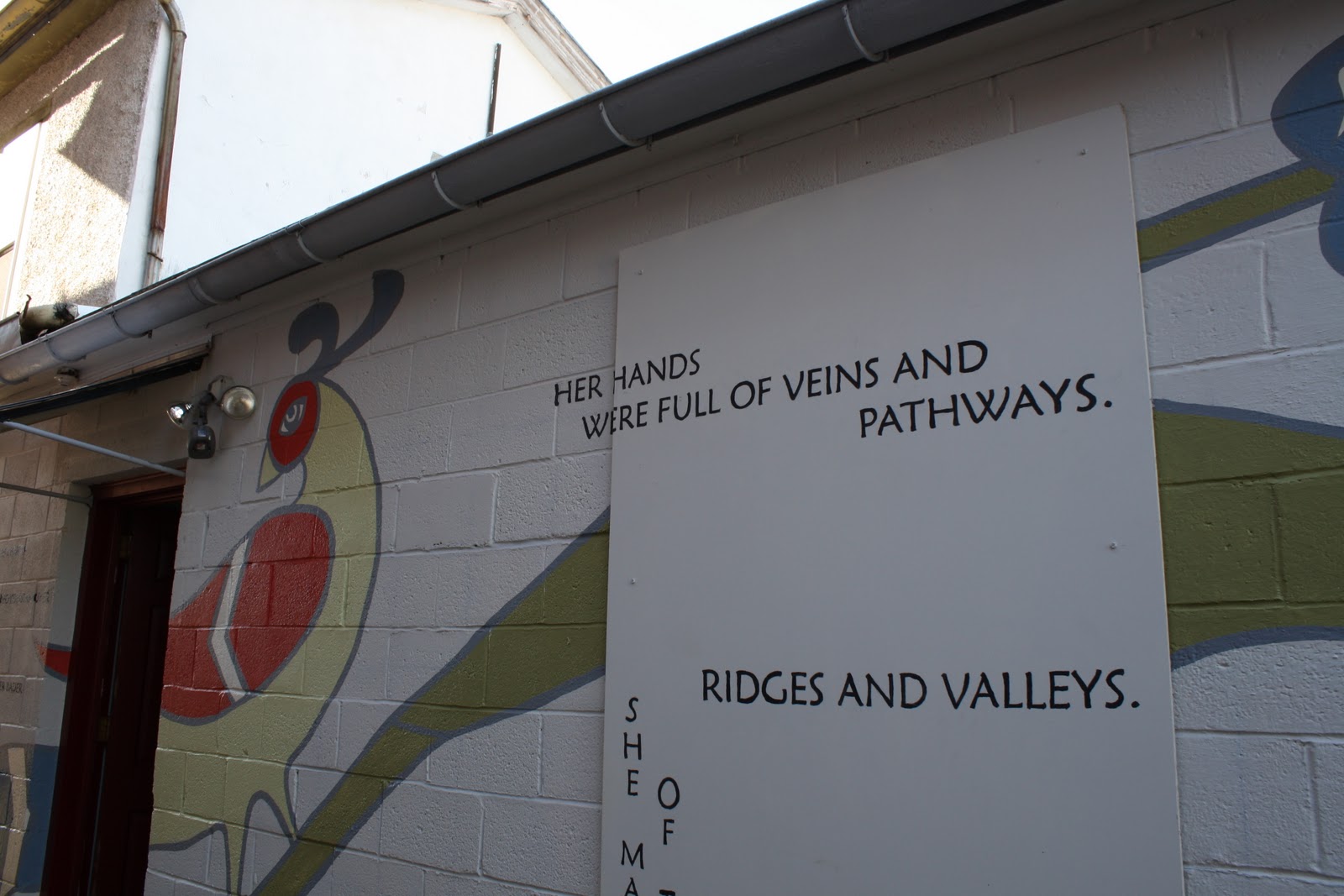 news, not blues: ( pennsylvania dutch mural of poetry now a part of ...