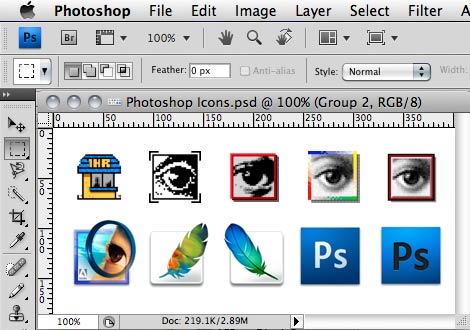 8.97º GRÁFICOS: Evolución del ícono Photoshop