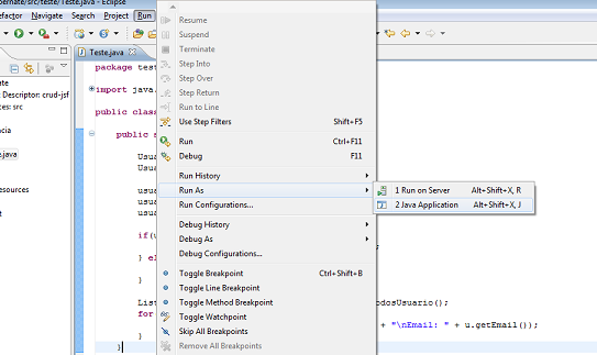 Crud Com Jsf E Hibernate Usando Eclipse Tomcat E Mysql Parte 2 4455